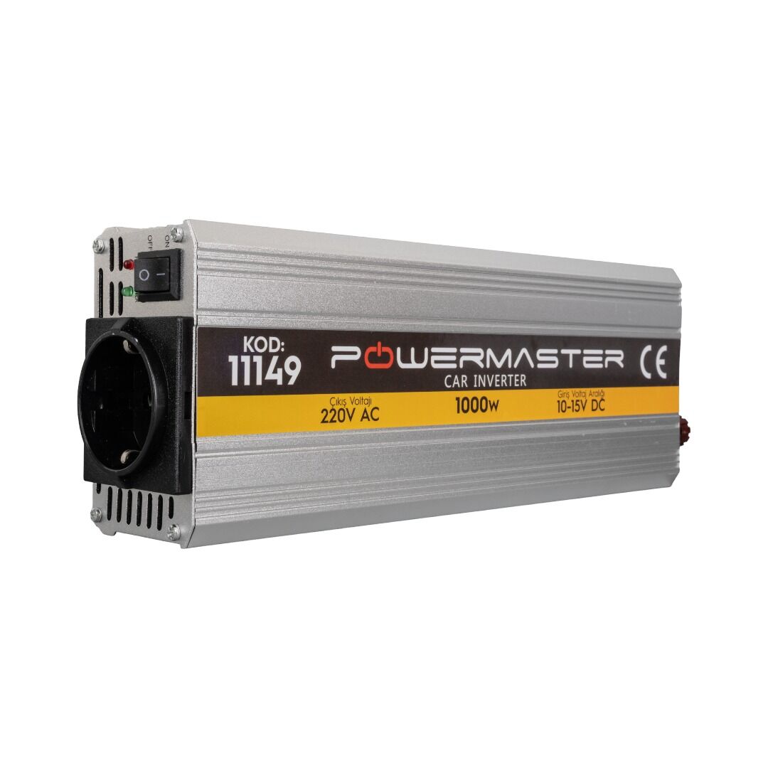 POWERMASTER PM-11149 12 VOLT - 1000 WATT MODIFIED SINUS INVERTER (10 ...